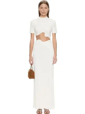 Christopher Esber Maparadita Pleated Skirt - White