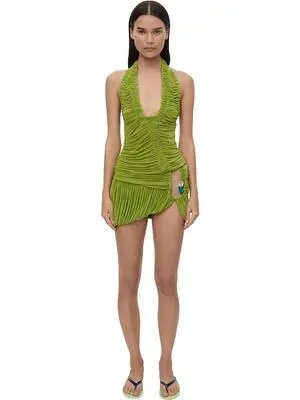 Christopher Esber Beach Glass Bubble Mini Dress - Dypsis Green