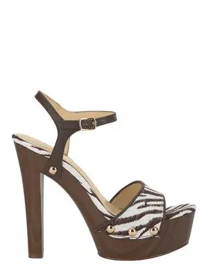 Jessica Simpson Calenta Studded Platform - Brown Zebra