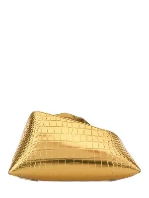 Attico Leather 8.30 Pm Clutch - Gold