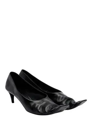 Khaite Marlene Leather Pumps - Black