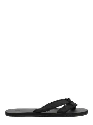 Christopher Esber Freya Silk Flip Flop - Black