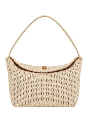 Christopher Esber Turnlock Raffia Mini Bag - Natural