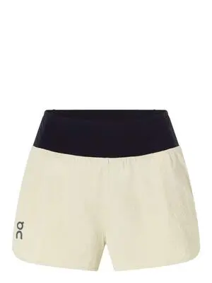 On Volt Crinkled-shell Shorts - Cream