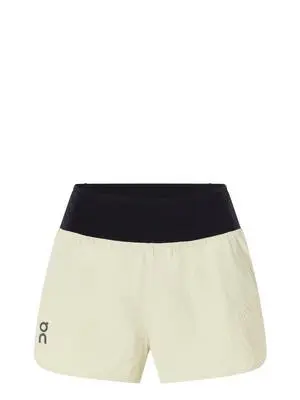 On Volt Crinkled-shell Performance Shorts - Neutrals