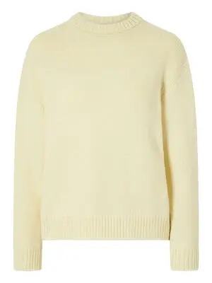 JIL SANDER Cashmere And Wool-blend Sweater - Cream