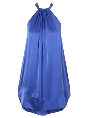 Aflalo Bexley Gathered Halterneck Mini Dress - Blue