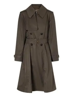 Burberry Pembury Belted Cotton-gabardine Trench Coat - Brown