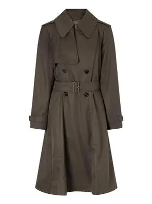 Burberry Pembury Belted Cotton-gabardine Trench Coat - Brown