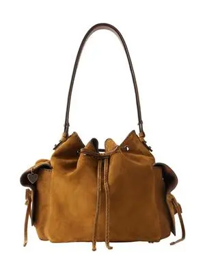 Acne Studios Suede Shoulder Bag - Brown