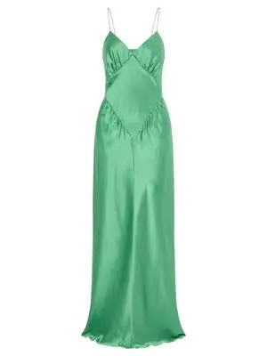 AFLALO Aflalo Aire Silk-Satin Maxi Dress