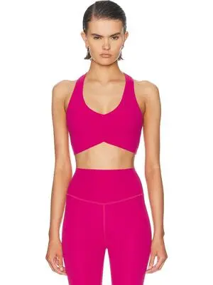 Splits59 Airweight Sports Bra In Pink - Sangria