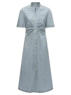 CALLAS MILANO CALLAS MILANO Noor Button-Front Shirt Dress With Mosaic Print