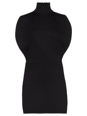 ALAÃA Alaïa Knit Cinched Mini Dress - Black