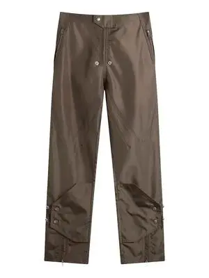 Rick Owens Straight Fit Moto Pants - Beige