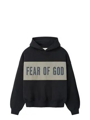 Fear Of God Cropped Relaxed Paneled Hoodie - Grey