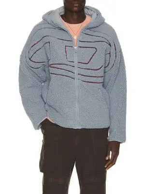 DIESEL® S-za Sherpa Hoodie - Grey
