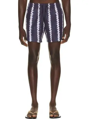 COMMAS Shibori Stripe Classic Swim Short