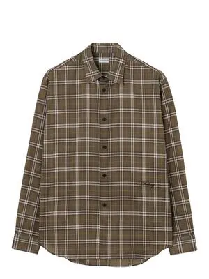 Burberry Cotton Plaid Shirt - Brown