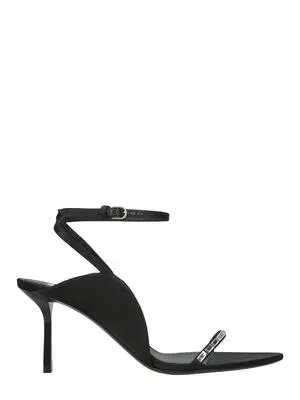 Victoria Beckham Eliza Embellished Leather Heeled Sandals - Black
