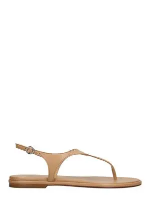 AeydĒ Leather Raine Flat Sandals - Brown