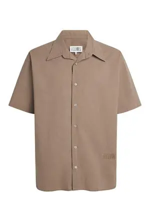 MAISON MARGIELA Cotton Short-sleeve Shirt - Beige