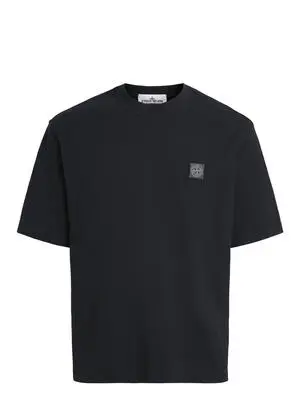 Stone Island Organic Cotton Ghost T-shirt Navy