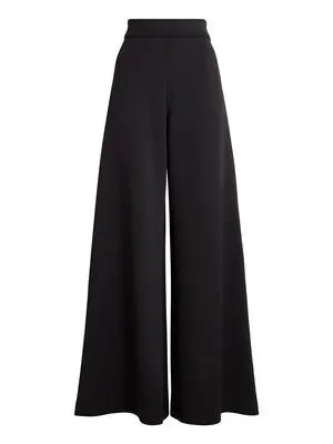 Max Mara Jersey Wide-leg Trousers - Black