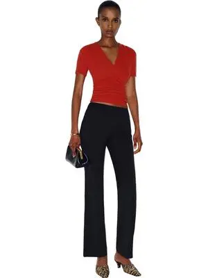 REFORMATION Larah Knit Top - Red