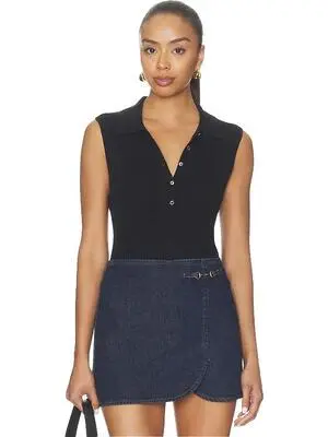 Paige Vesta Knit Top - Black