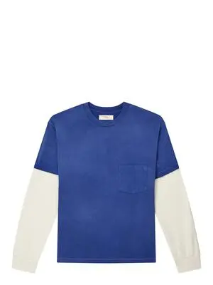 CHERRY LOS ANGELES Cherry Los Angeles - Santa Fe Layered Printed Cotton-Jersey T-Shirt - Men - Blue - XS