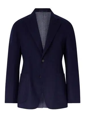 Dunhill Mohair And Silk-blend Blazer - Blue