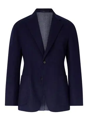 Dunhill Mohair And Silk-blend Blazer - Navy