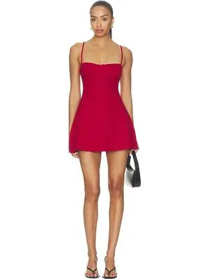 Majorelle Devon Mini Dress - Red