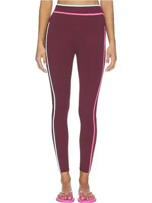 Beach Riot Solara Legging In Wine - Raspberry Bloom