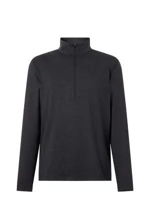 Lululemon Slim-fit Recycled Stretch-jersey Half-zip Sweatshirt - Gray
