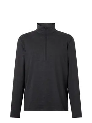Lululemon Slim-fit Recycled Stretch-jersey Half-zip Sweatshirt - Gray