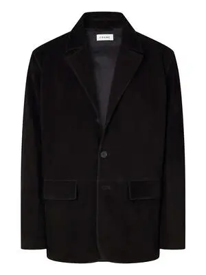 FRAME Suede Blazer - Black