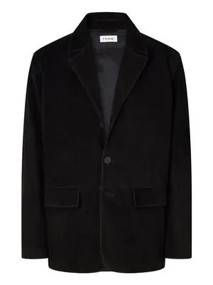 FRAME Suede Blazer - Black