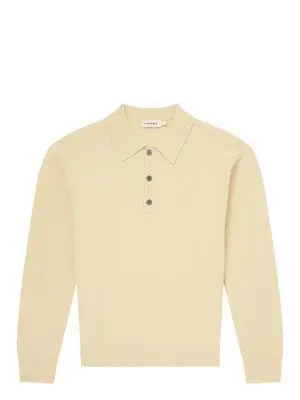 FRAME Wool Polo Sweater - Yellow