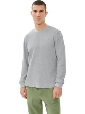 Rails Smith Waffle Knit Sweater - Heather Grey