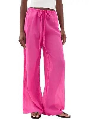 ALL THREE Cotton Voile Demi Pants - Diva