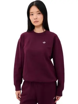 Adidas Essentials Fleece Crew Sweatshirt - Maroon