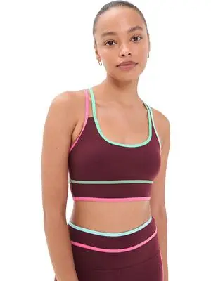 Beach Riot Anari Sports Bra - Raspberry Bloom Colorblock