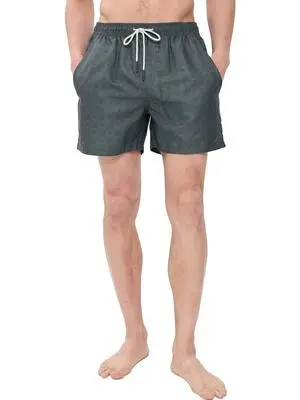 Oas Mosaico Swim Shorts With Bandana Print Black