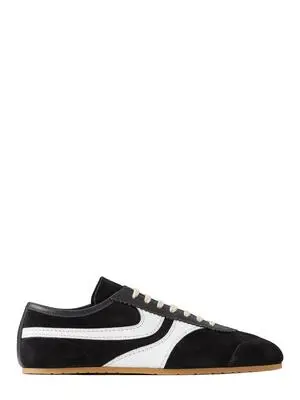 Dries Van Noten DRIES VAN NOTEN Black Suede Sneakers With Leather Trim Black