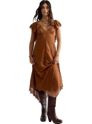Free People Lovely Lovely Midi Dress - Hazel