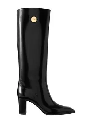 Saint Laurent Louis Leather Knee-high Boots - Black