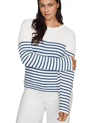 English Factory Striped Long Sleeve Top - Blue