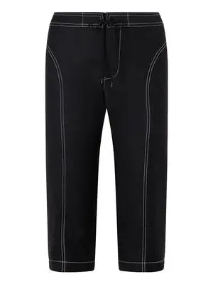Aflalo Aflalo Zuri Wool-Twill Skinny-Leg Capri Pants Black